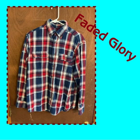 Faded Glory | Tops | Faded Glory Vintage Style Flannel Shirt | Poshmark